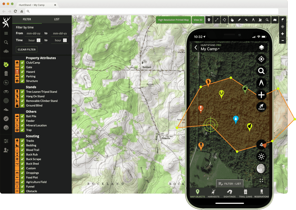 HuntStand - Printed Hunting Maps
