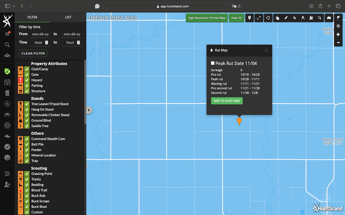 Whitetail Rut Deer Hunting Guide with HuntStand Pro Whitetail - HuntStand